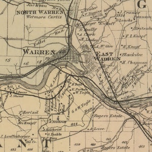 1882 Map of the Oil Fields of Warren and Forest Counties Pa - Etsy