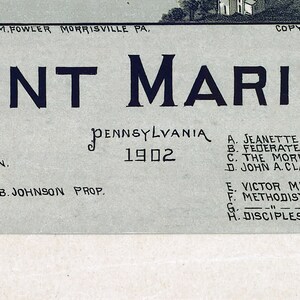 1902 Panoramic Map of Point Marion Pennsylvania Fayette County - Etsy