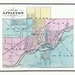 1924 Map of Lake Manitou Fulton County Indiana - Etsy