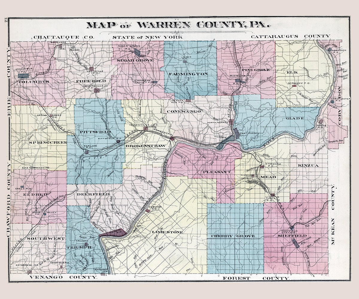 Warren County Ohio Township Map