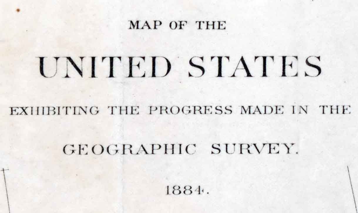 1884 Map of the United States - Etsy