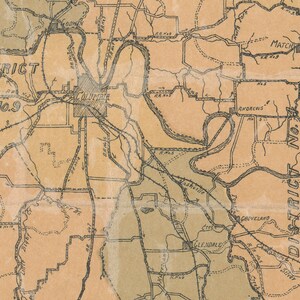 1905 Map of Maury County Tennessee - Etsy