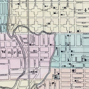 1878 Town Map of Fond Du Lac Wisconsin - Etsy