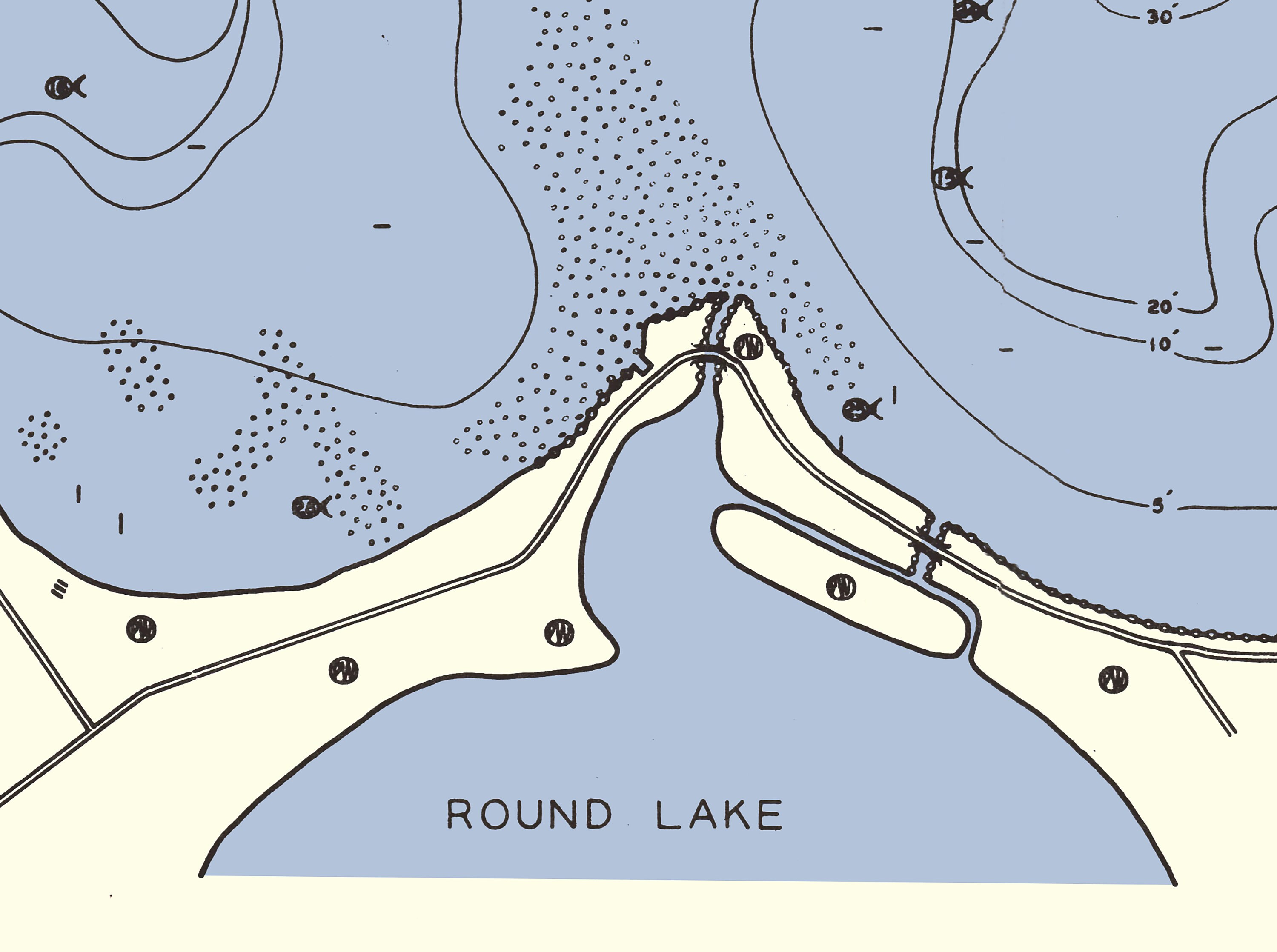 1950 Map of Devils Lake Lenawee County Michigan | Etsy India