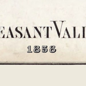 1858 Town Map of Pleasant Valley Dutchess County New York - Etsy