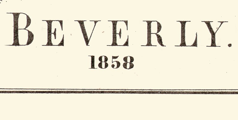 1858 Town Map of Beverly Washington County Ohio - Etsy