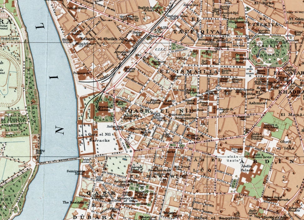 1920 Map of Cairo Egypt sold by Sinhala Han Solo Vanuatu | SKU 47155619 ...