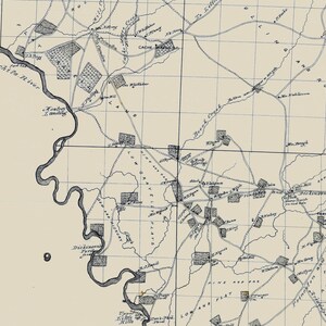 1865 Map of Dallas County Arkansas - Etsy
