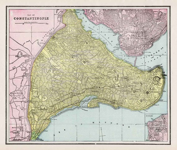 Ancient Constantinople Map