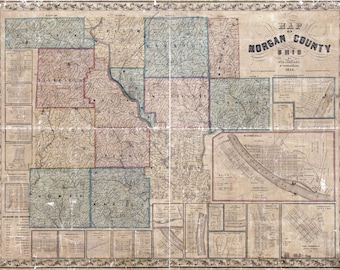 Ohio Map Genealogy - Etsy