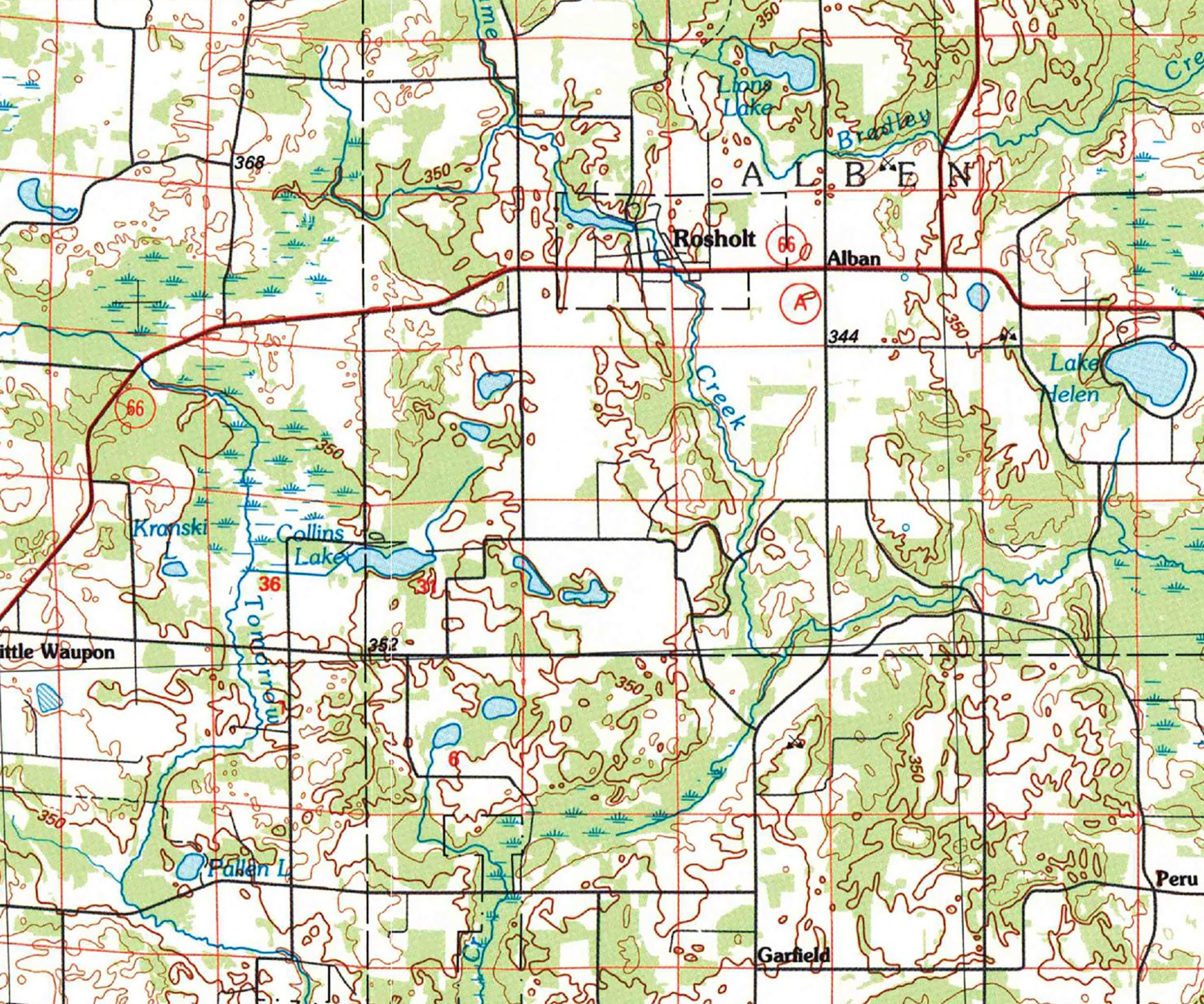 Portage County Wisconsin Plat Map