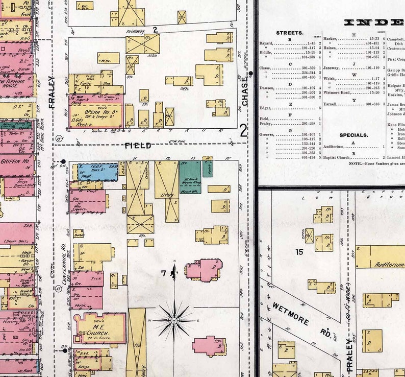 1898 Town Map of Kane Mckean County Pennsylvania - Etsy