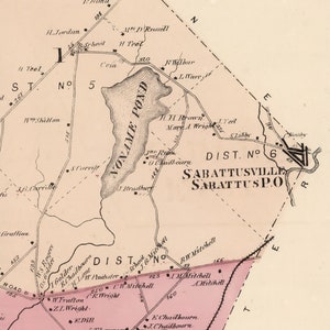 1873 Map of City of Lewiston Androscoggin County Maine - Etsy