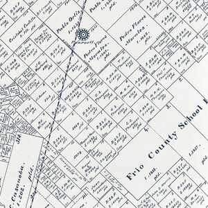 1893 Farm Line Map of Frio County Texas - Etsy