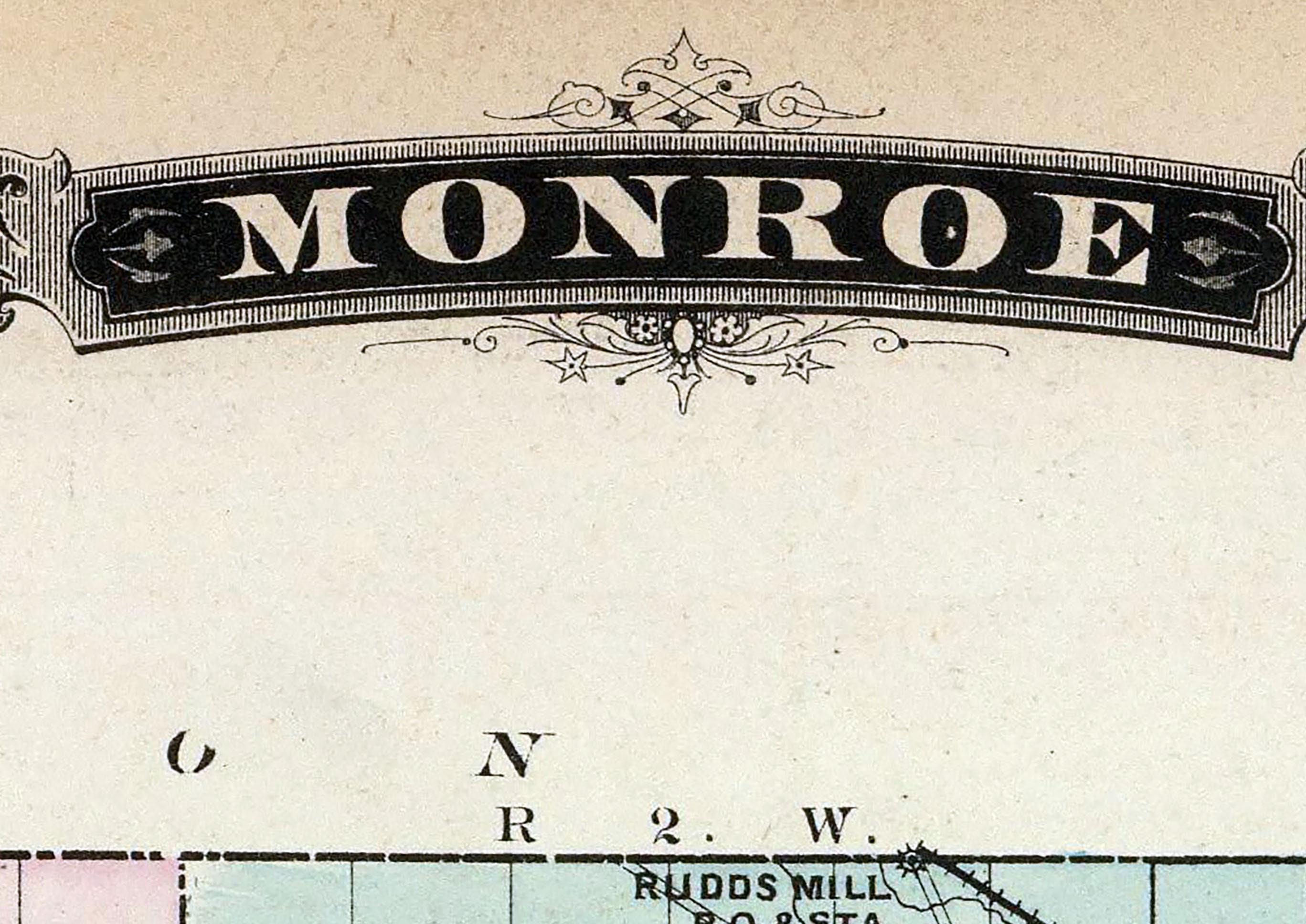 1878 Map of Monroe County Wisconsin - Etsy