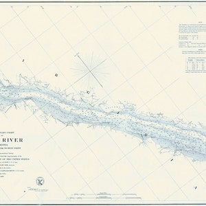 1858 Map of the York River Virginia - Etsy