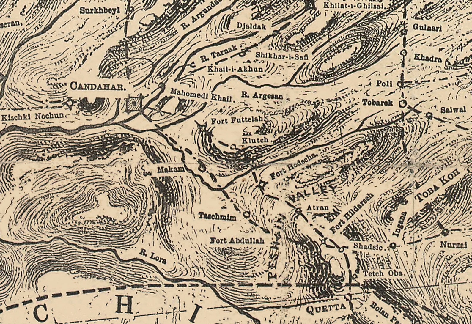 1879 Map of Afghanistan - Etsy