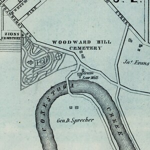 1864 Map of Lancaster Lancaster County Pennsylvania - Etsy