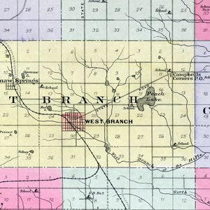 1903 Map of Ogemaw County Michigan - Etsy UK