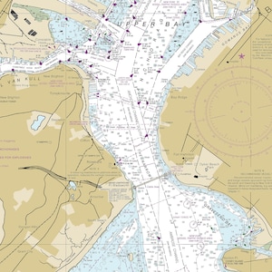 2023 Nautical Chart of New York Harbor - Etsy