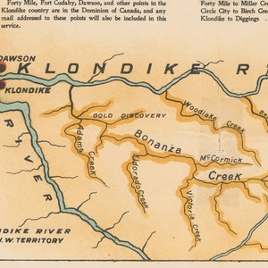1897 Map of Alaska and North West Territory Gold Fields - Etsy