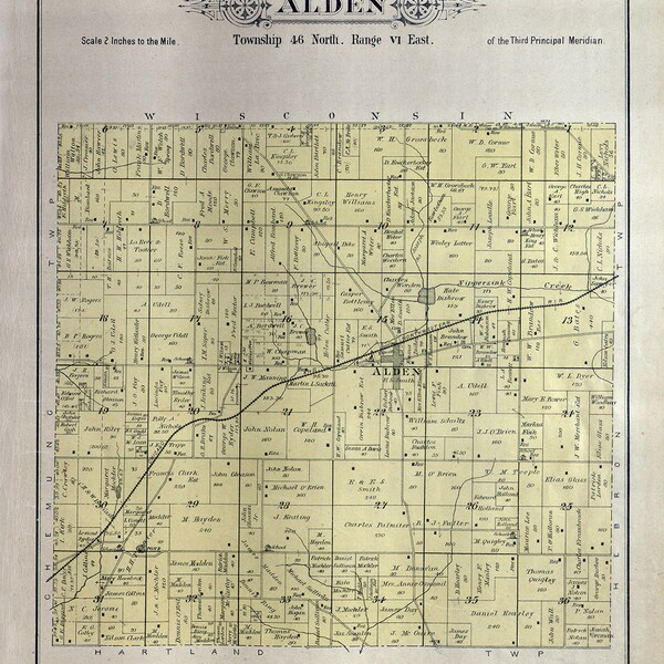 Map of Mchenry Il - Etsy