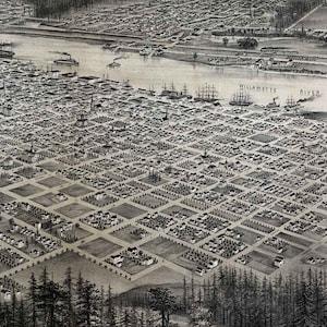 1879 Panoramic Map of Portland Oregon - Etsy