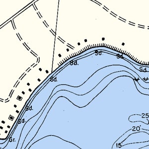 1974 Map of Dam Lake Oneida County Wisconsin - Etsy
