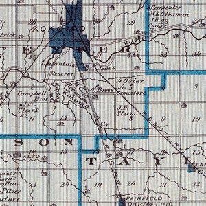 1876 Map of Howard County Indiana - Etsy