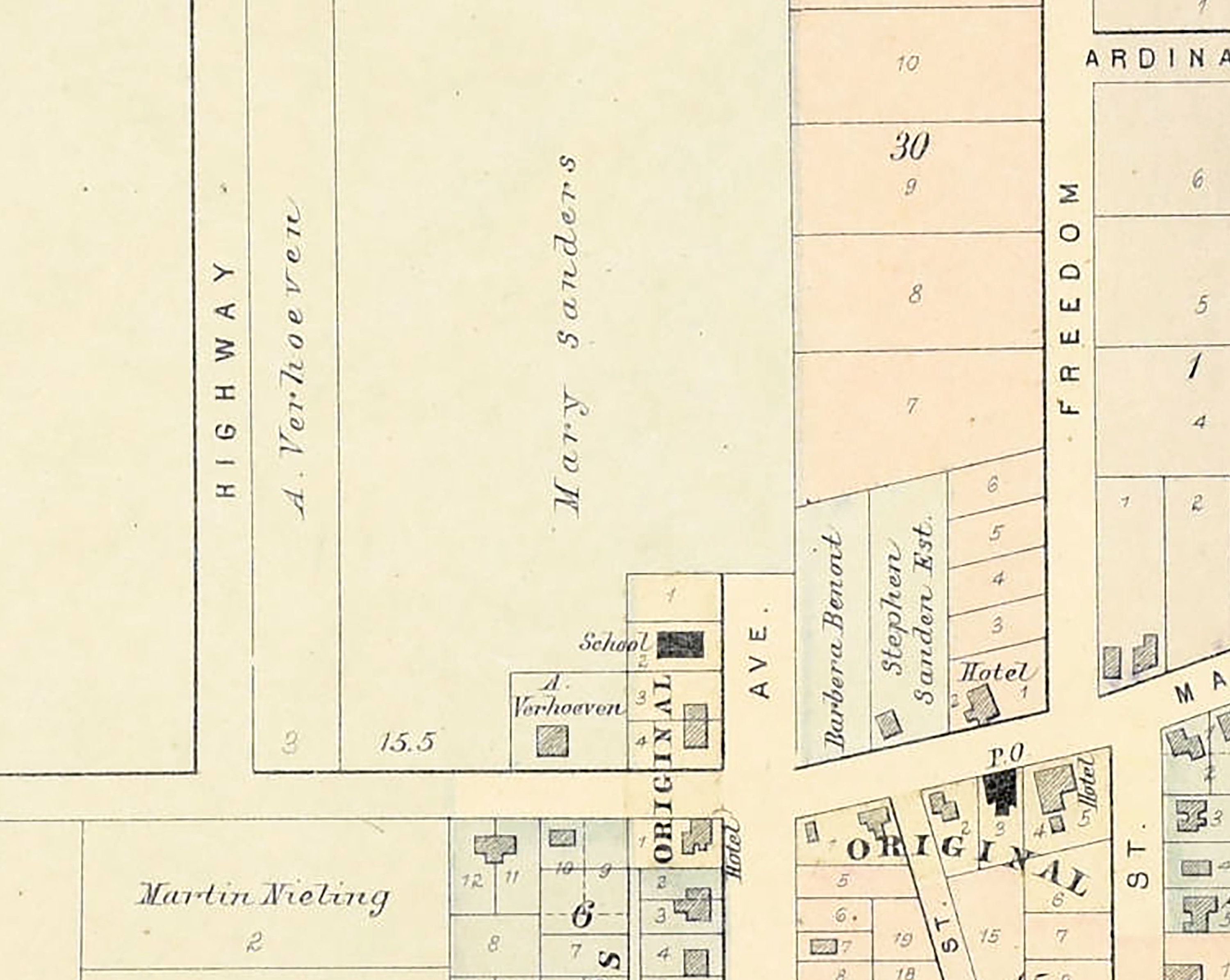 1889 Town Map of Little Chute Outagamie County Wisconsin - Etsy