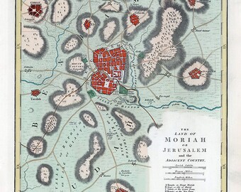 Land of Moriah Map - Etsy