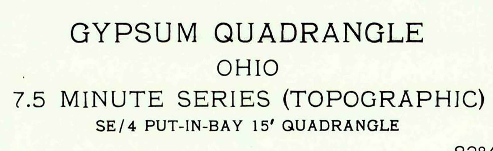 1959 Topo Map of Gypsum Ohio Quadrangle Lake Erie Catawba - Etsy