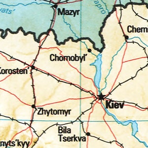 1993 Map of Ukraine - Etsy