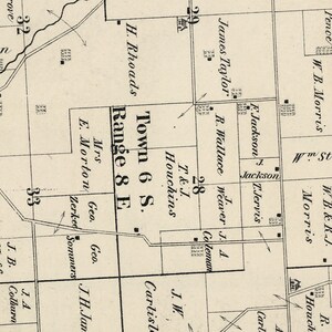 1875 Map of Stokes Township Logan County Ohio - Etsy