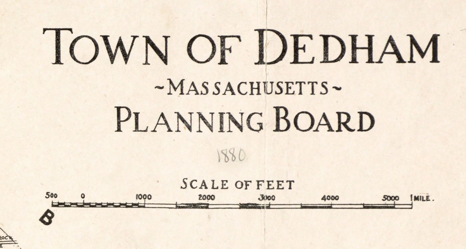 1880 Town Map of Dedham Norfolk County Massachusetts | Etsy