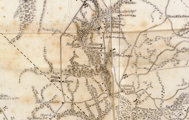 1825 Map of Charleston County South Carolina - Etsy