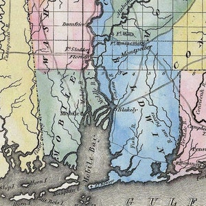 1823 Map of Alabama - Etsy