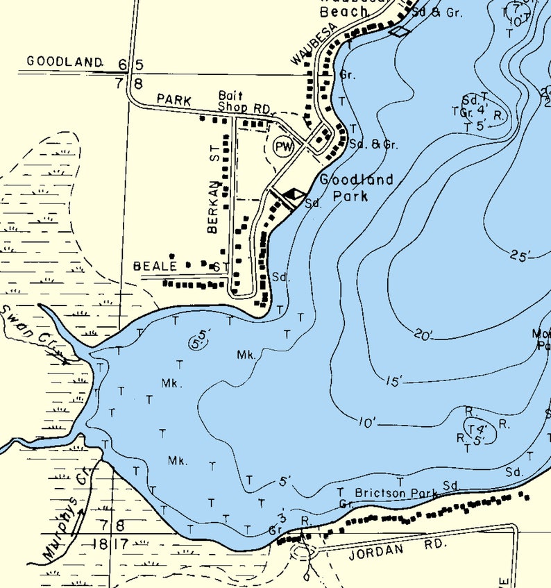 1981 Map of Lake Waubesa Dane County Wisconsin - Etsy