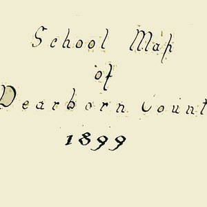 1899 Map of Dearborn County Indiana - Etsy