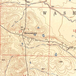 1951 Topo Map of Ben Lomond Arkansas Paraloma Brownstown - Etsy