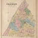 1868 Map of Franklin County Pennsylvania - Etsy