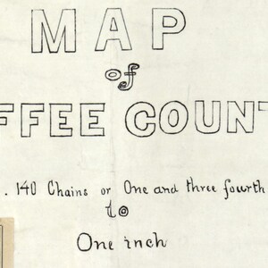 1891 Map of Coffee County Georgia Landowner Reprint - Etsy