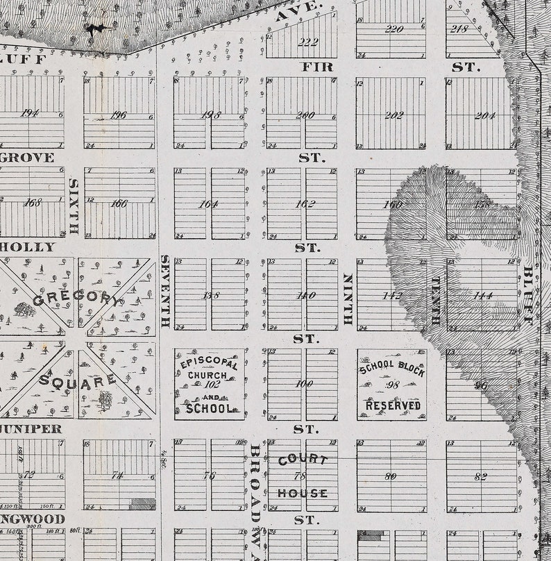 1871 Town Map of Brainerd Crow Wing County Minnesota - Etsy