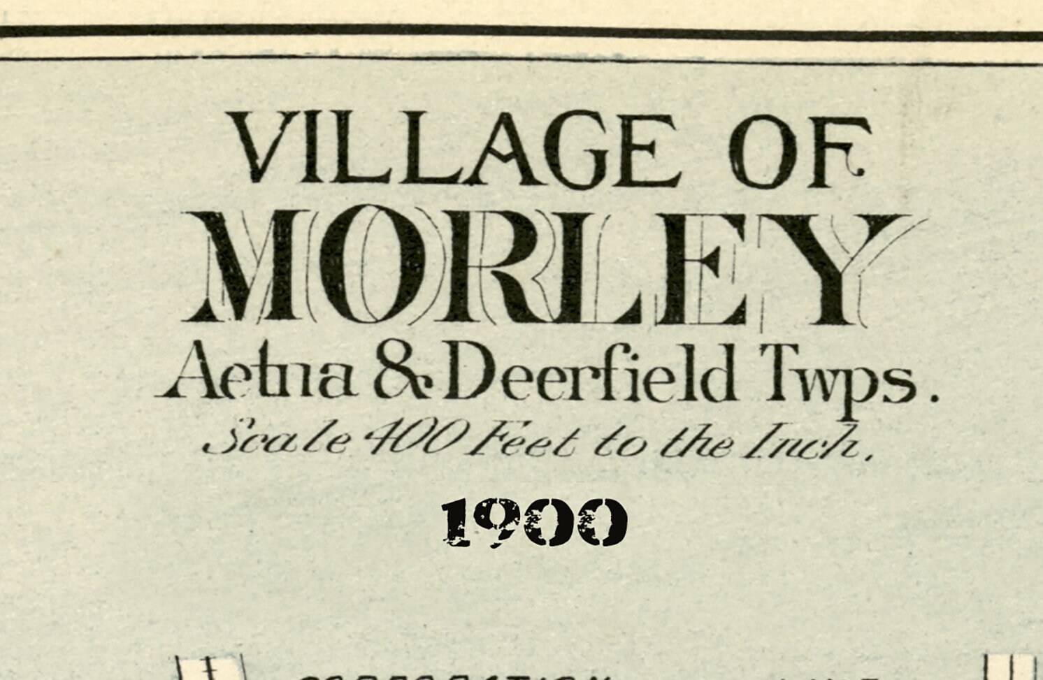 1900 Map of Morley Mecosta County Michigan - Etsy
