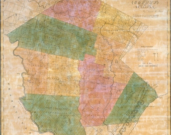 Map of Sullivan County New York - Etsy