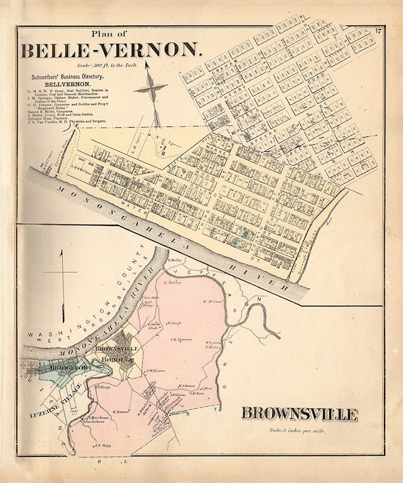 Belle Vernon Map