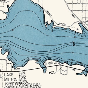 1960 Map of Lake Milton Mahoning County Ohio - Etsy