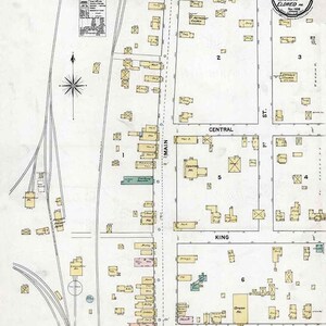 1888 Town Map of Eldred Mckean County Pennsylvania - Etsy