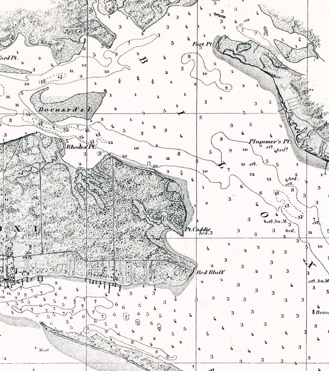 1976 Nautical Map of Biloxi Bay Mississippi - Etsy
