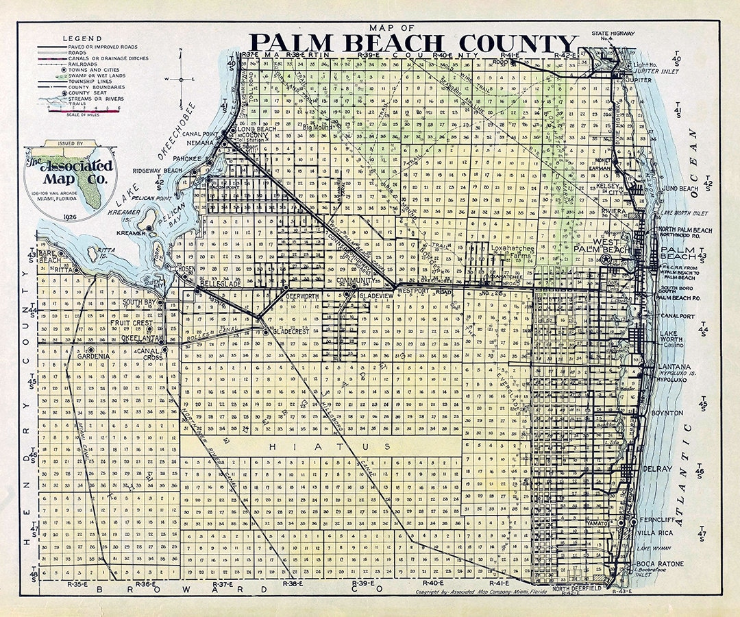Map Of Palm County Florida City Of Palm Beach Gardens | A New County